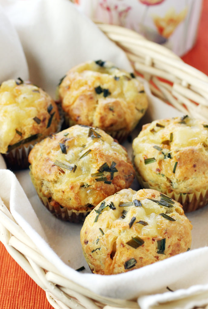Not One, Not Two, But Three Cheese and Tomato Muffins | Food Gal