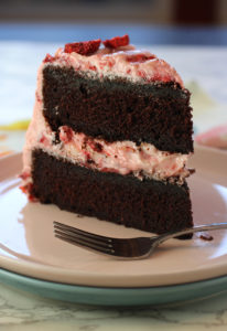 The All-Natural Red Velvety Strawberry Cake | Food Gal